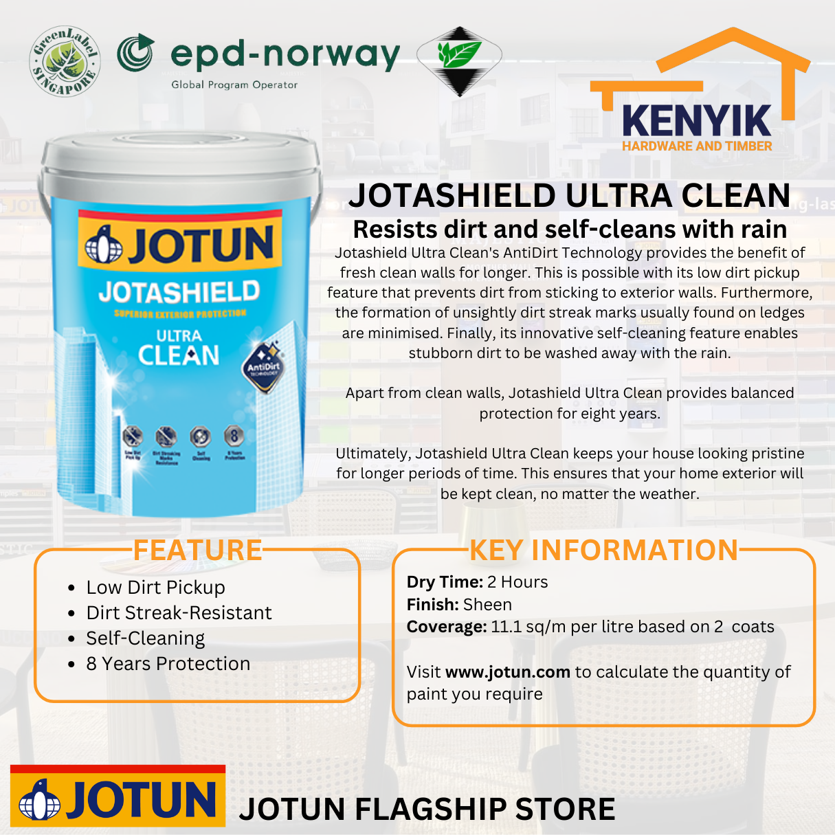 JOTUN 5L Jotashield Ultra Clean Exterior