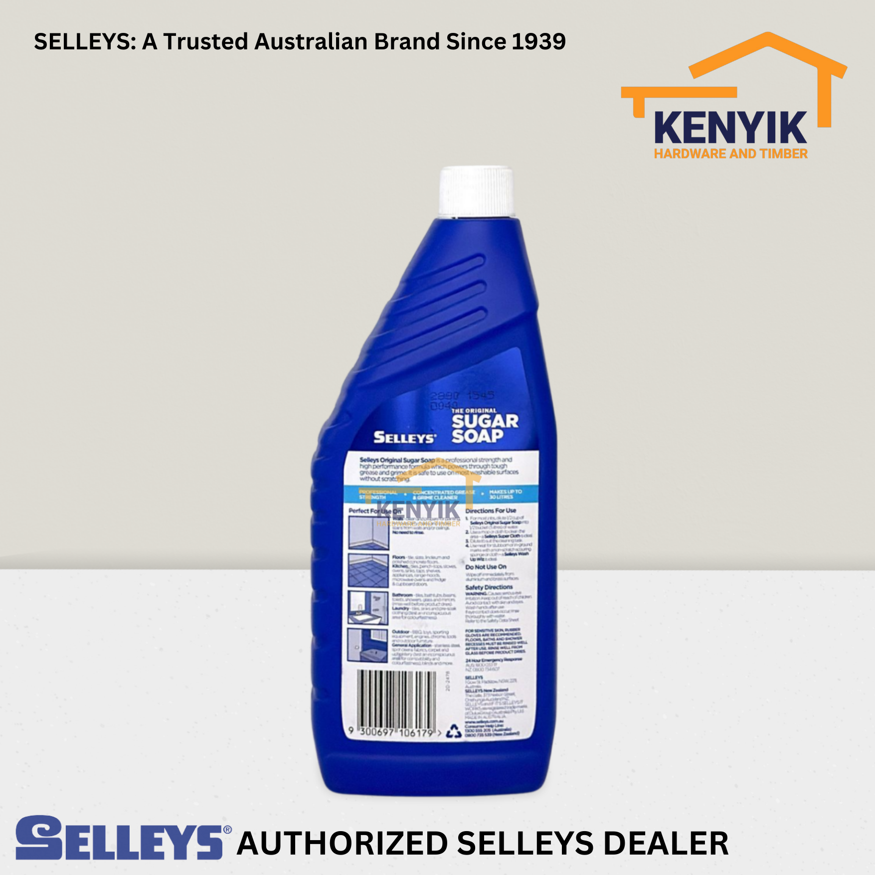 SELLEYS 750ml Original Sugar Soap (Heavy Duty Grease & Grime Cleaner)