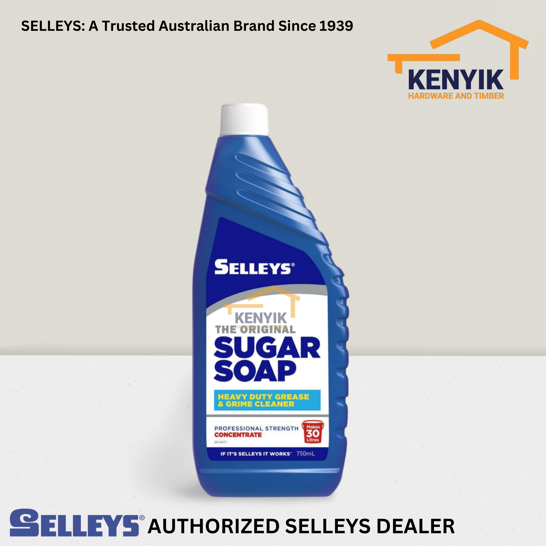 SELLEYS 750ml Original Sugar Soap (Heavy Duty Grease & Grime Cleaner)